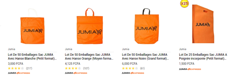 Order your packaging material - Jumia VendorHub CI